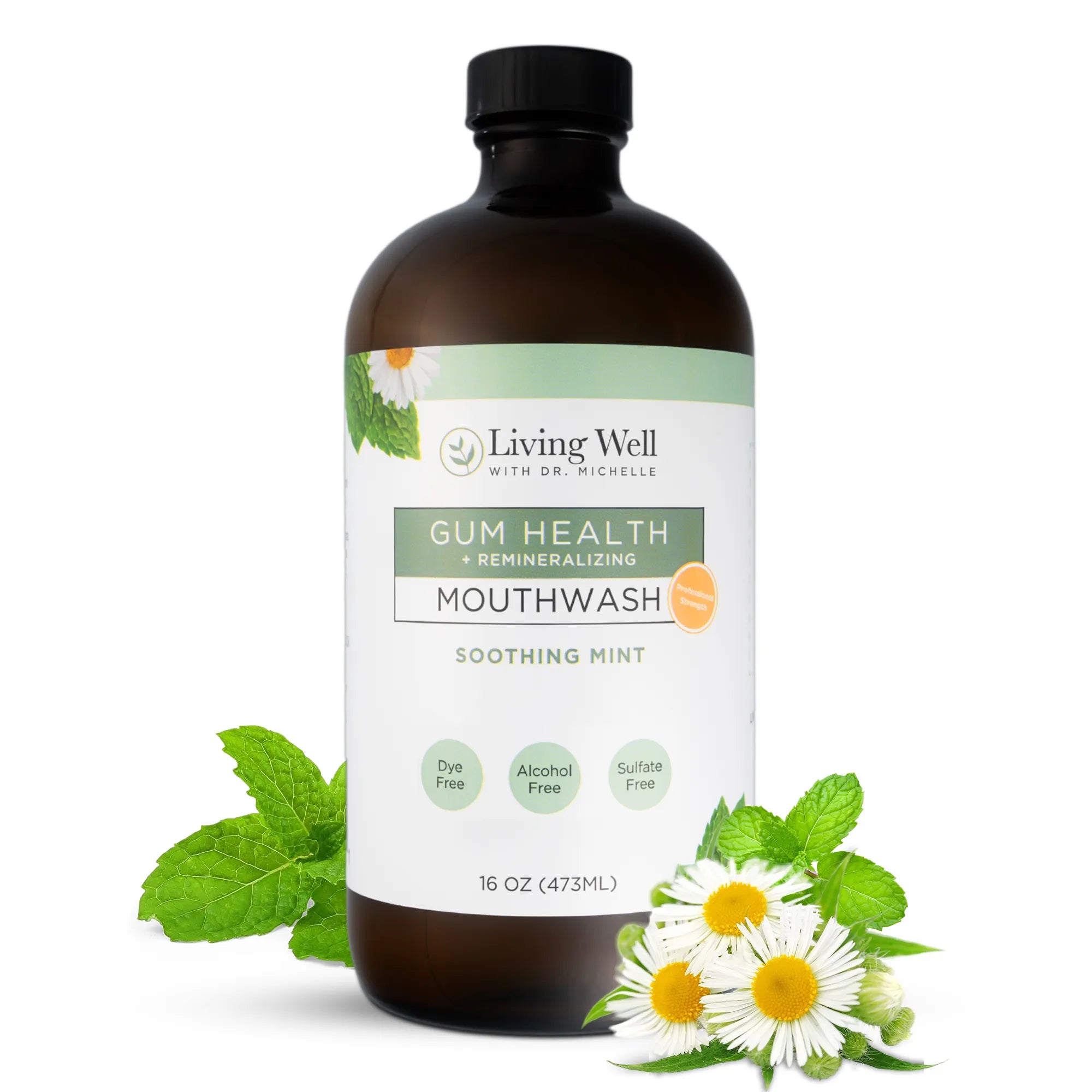 Remineralizing + Gum Health Mouthwash - Soothing Mint +- - Living well ...