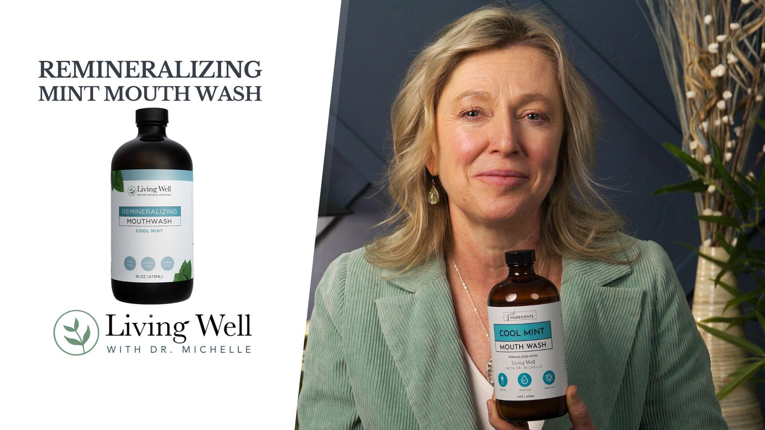 Alcohol Free Fluoride-Free Mouthwash | Cool Mint | Living Well - Living ...